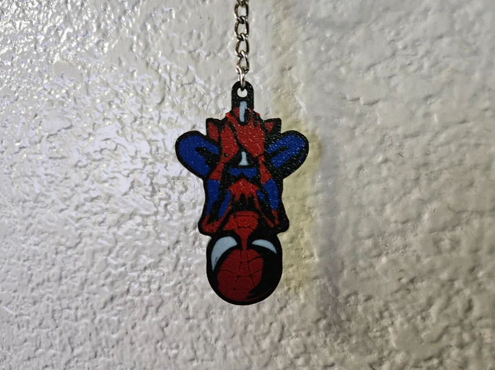 Hanging Spiderman Keychain by Derek MakerWorld: Download Free 3D Models
