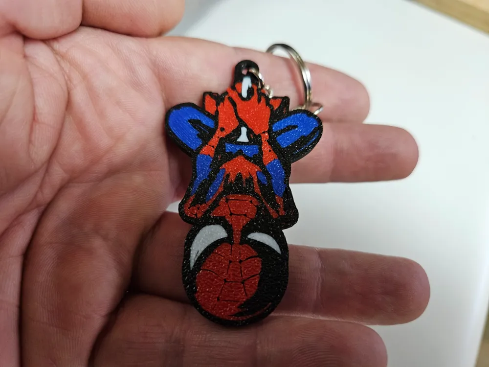 Hanging Spiderman Keychain by Derek MakerWorld: Download Free 3D Models