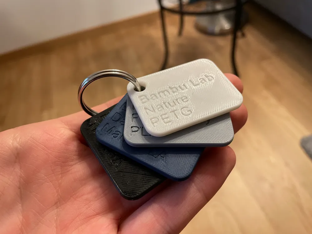 Filament Swatch/Sample for Keychain by spookycromch - MakerWorld