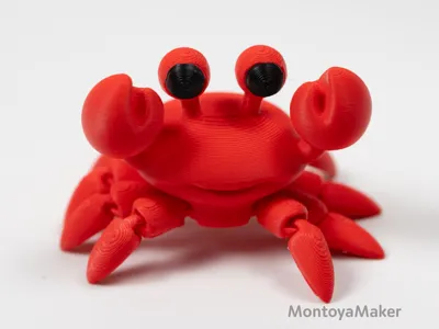 Mini Crab – Articulated & Keychain - Free 3D Print Model - MakerWorld