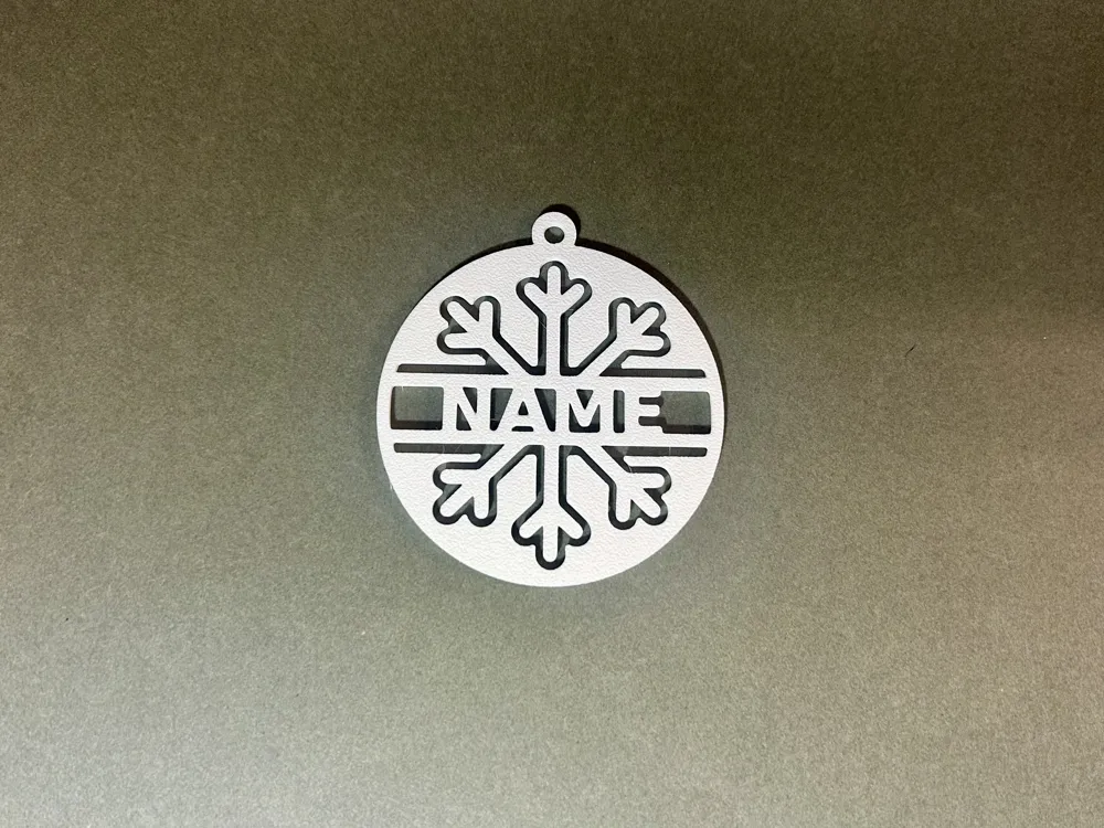 Christmas Name Ornament - Customizable - Free 3D Print Model - MakerWorld