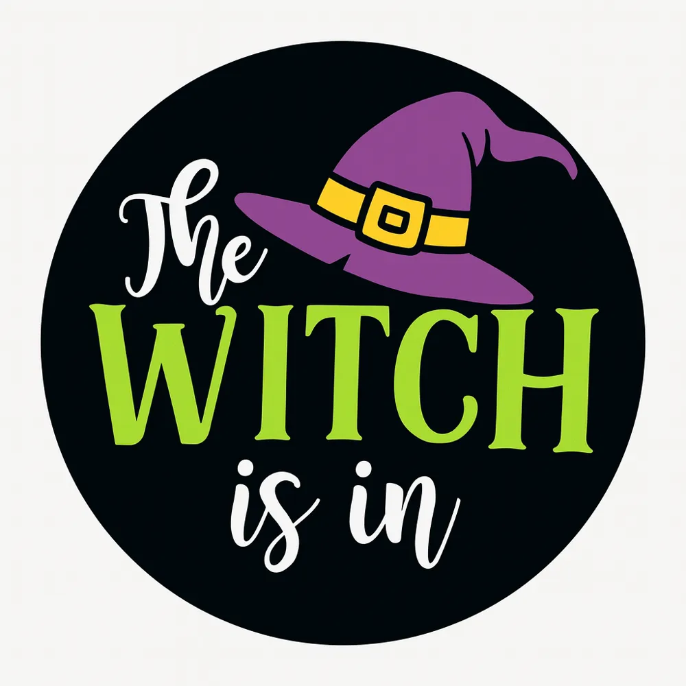 The Witch Is In Halloween Decor - Free 3D Print Model - MakerWorld