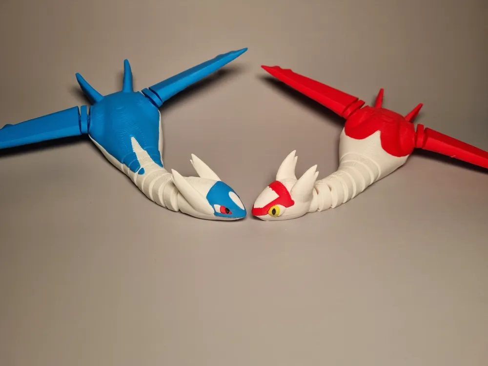 Flexi Latios and Latias Print in place by Big Simi MakerWorld: Download ...