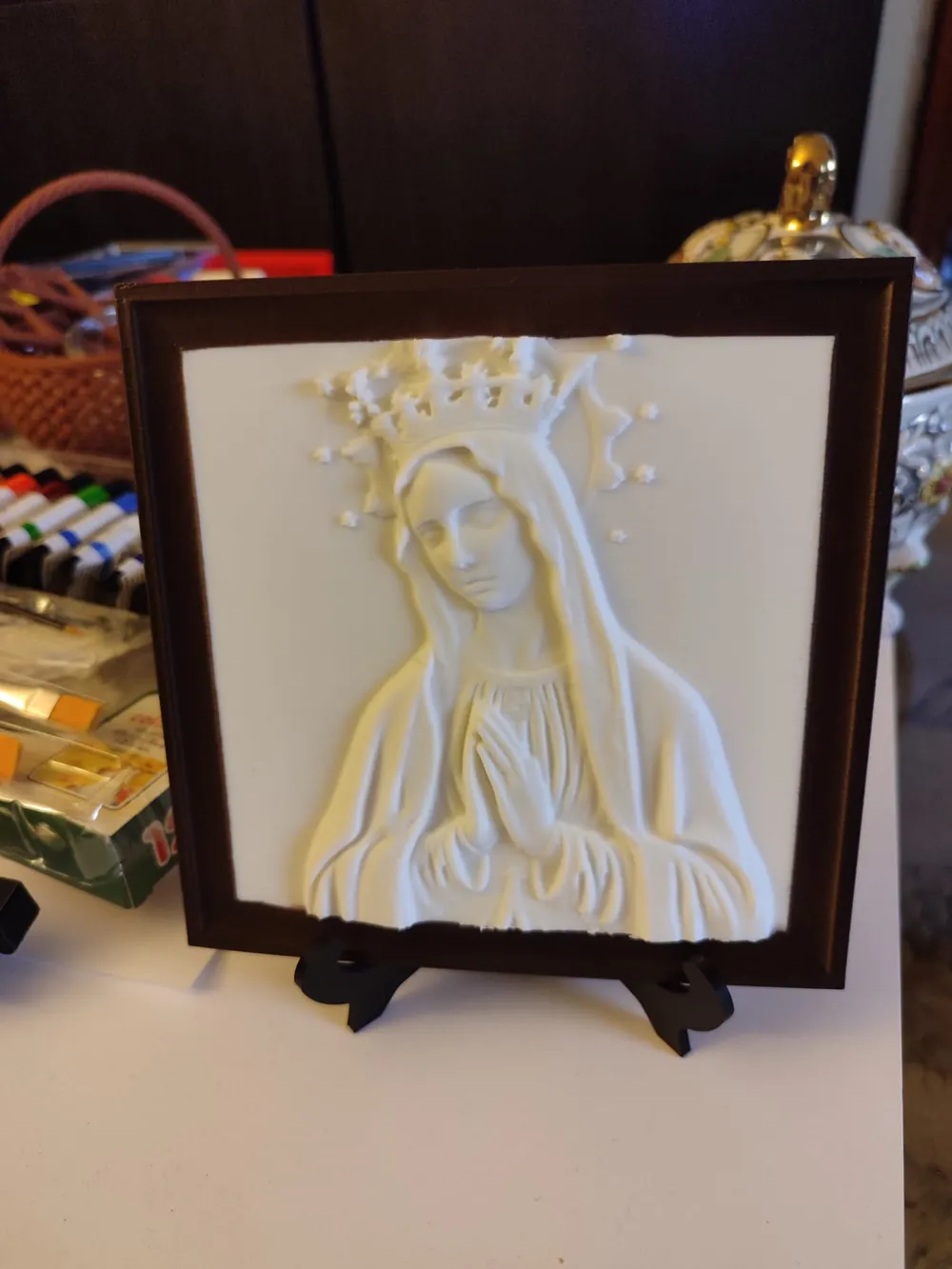 Virgin Mary - Free 3D Print Model - MakerWorld