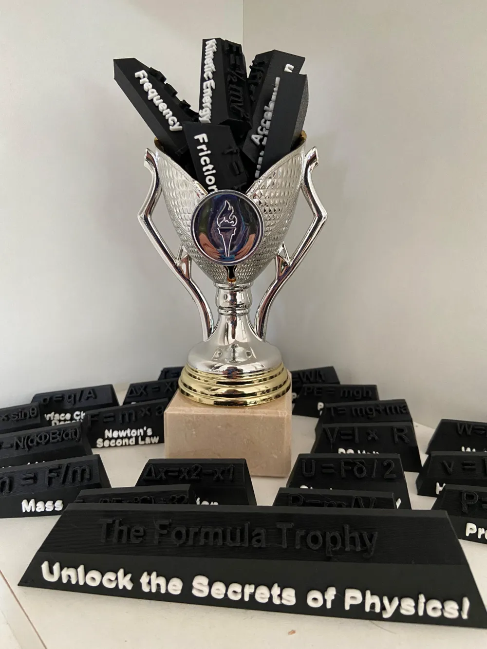 The formula Trophy - Unlock the Secrets of Physics - Free 3D Print ...