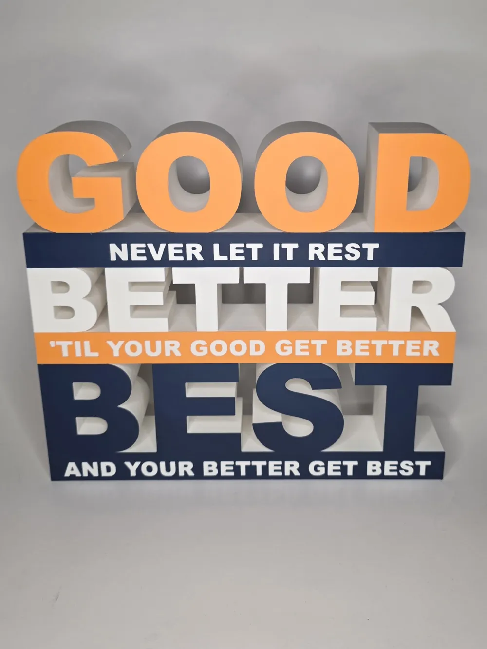 Good Better Best - Free 3D Print Model - MakerWorld