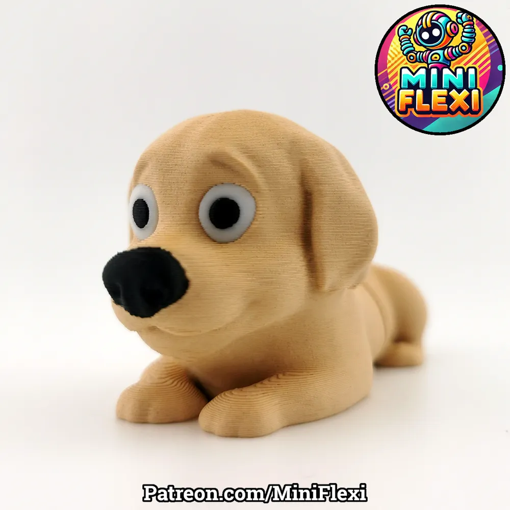 Mini Flexi Golden Retriever - No Supp Articulated by Mini Flexi MakerWorld: Download Free 3D Models