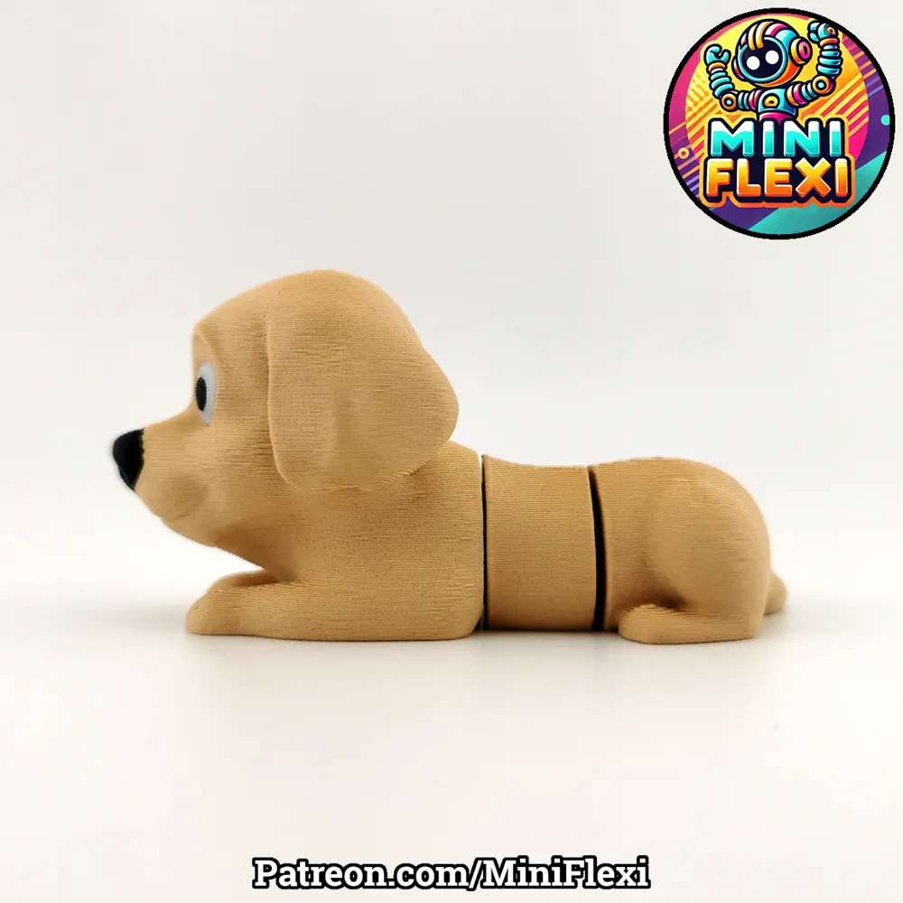 Mini Flexi Golden Retriever - No Supp Articulated by Mini Flexi MakerWorld: Download Free 3D Models