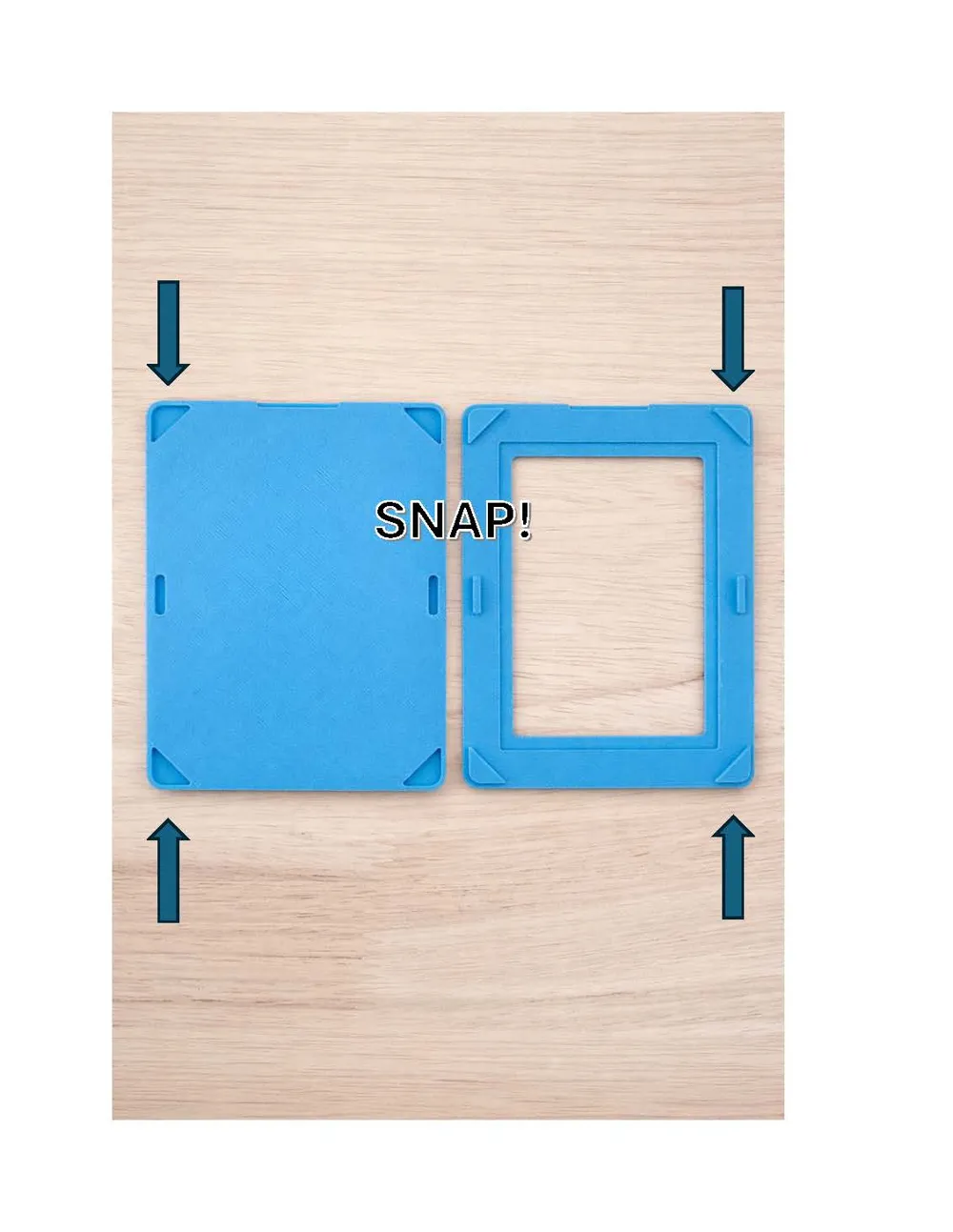 Magnetic Photo Frame – Snap Fit – 100x75mm - Free 3D Print Model ...