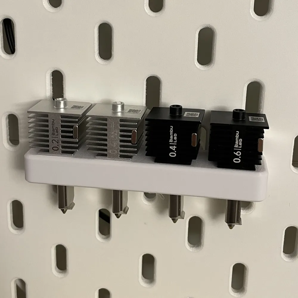 Skadis 3 / 4 Nozzles Holder for Bambu Lab A1 (mini) by schiko ...