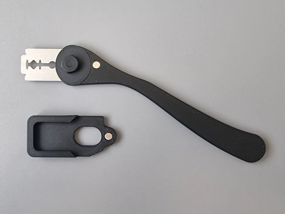 Scoring Lame With Safety Cover - Free 3D Print Model - MakerWorld