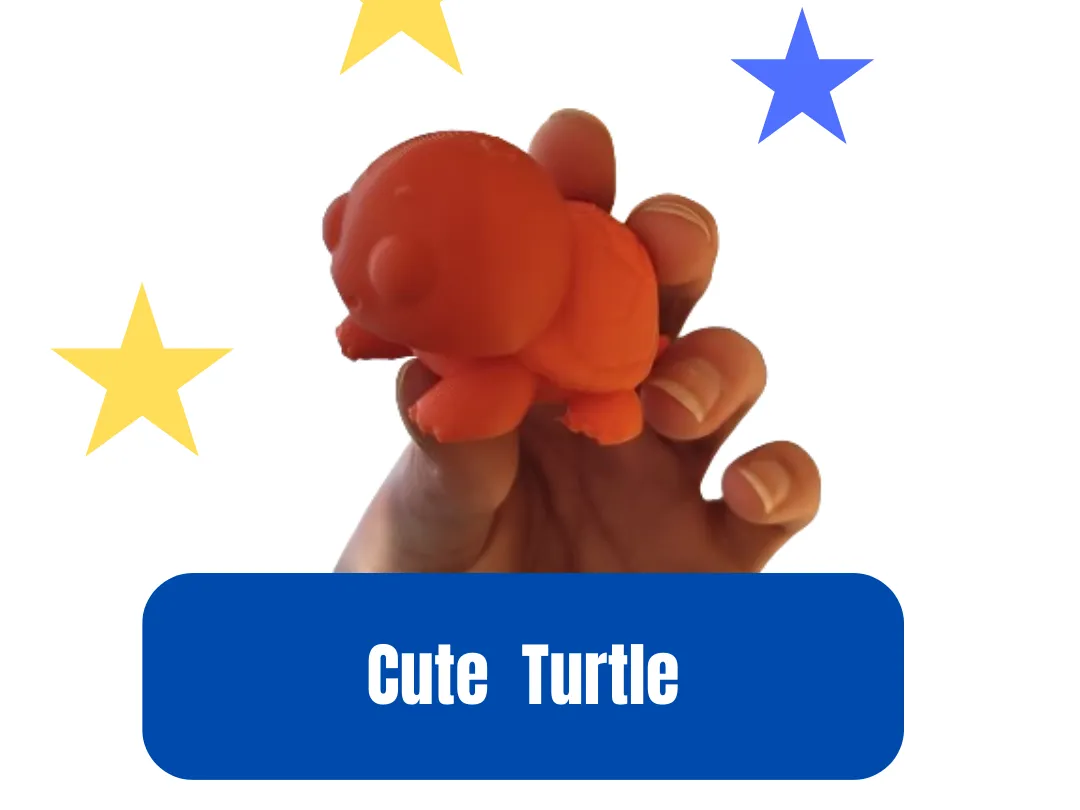 Cute Turtle - Free 3D Print Model - MakerWorld
