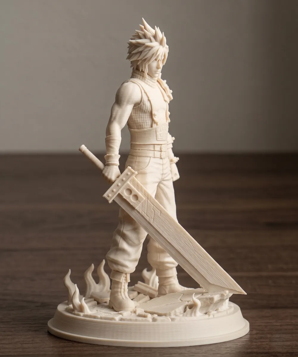 Cloud Strife – Diorama de Final Fantasy VII - Modelo de impresión 3D ...