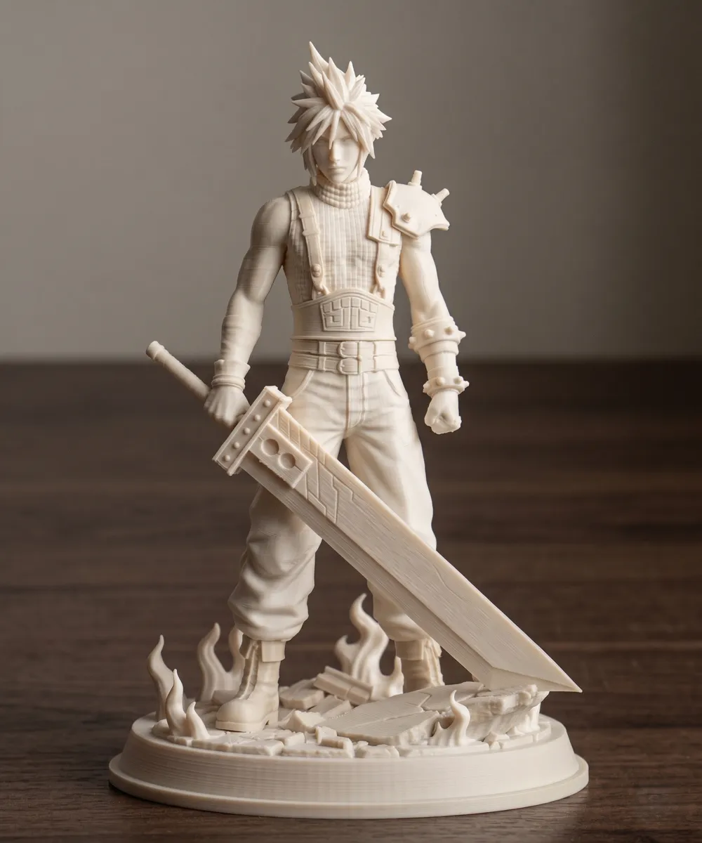 Cloud Strife – Diorama de Final Fantasy VII - Modelo de impresión 3D ...