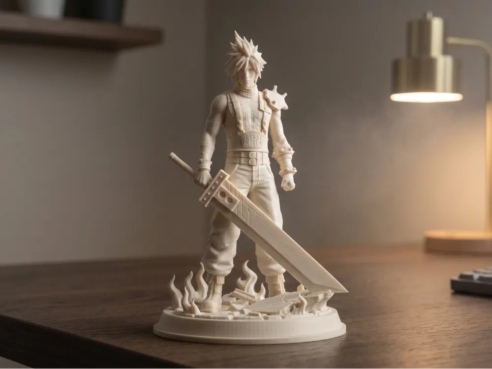 Cloud Strife – Diorama de Final Fantasy VII - Modelo de impresión 3D ...