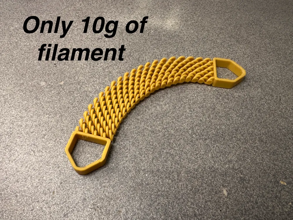 Flat Flex Chain Keychain - Free 3D Print Model - MakerWorld