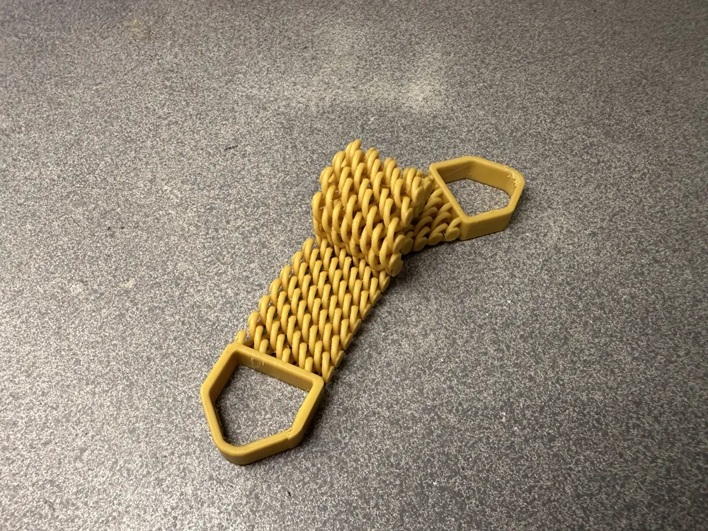 Flat Flex Chain Keychain - Free 3D Print Model - MakerWorld