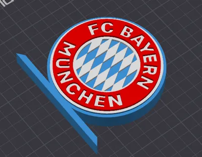 FC Bayern München Logo Table Stand by 5kyrunn3r - MakerWorld