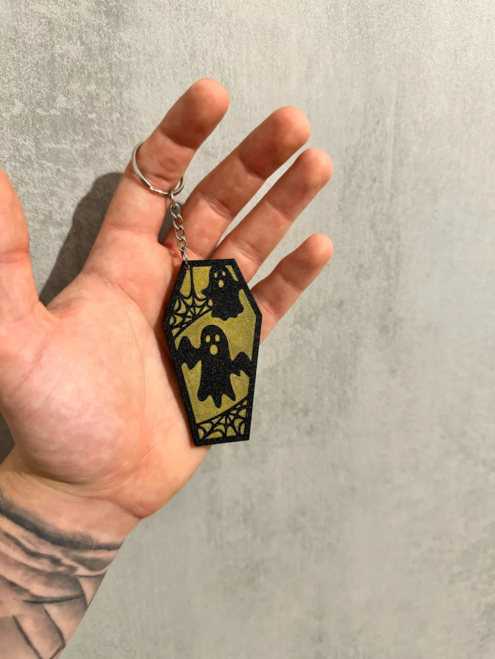 Ghost Coffin Keychain by Black Glovz - MakerWorld