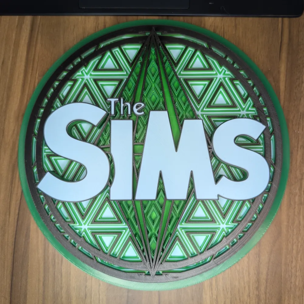 The Sims Logo Mosaic by Luke's 3D Prints - MakerWorld