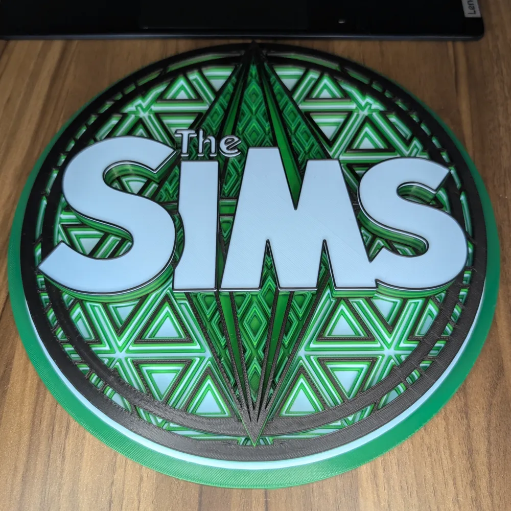The Sims Logo Mosaic by Luke's 3D Prints - MakerWorld