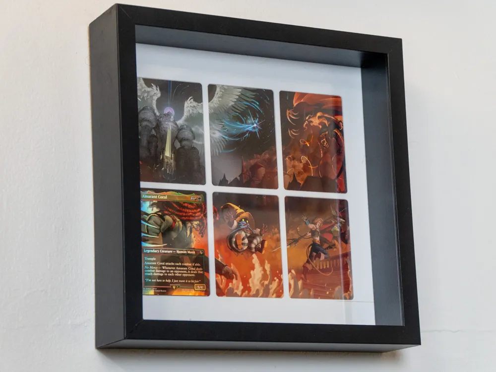 MTG 6-Card Scene Display Mat (IKEA SANNAHED Frame) - Free 3D Print ...