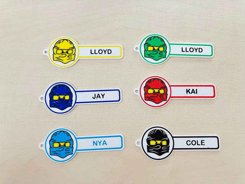 Backpack Keychain Ninjago all colors by Woina - MakerWorld