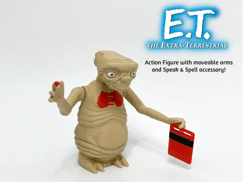 E.T. ET The Extra Terrestrial Action Figure - Free 3D Print Model ...