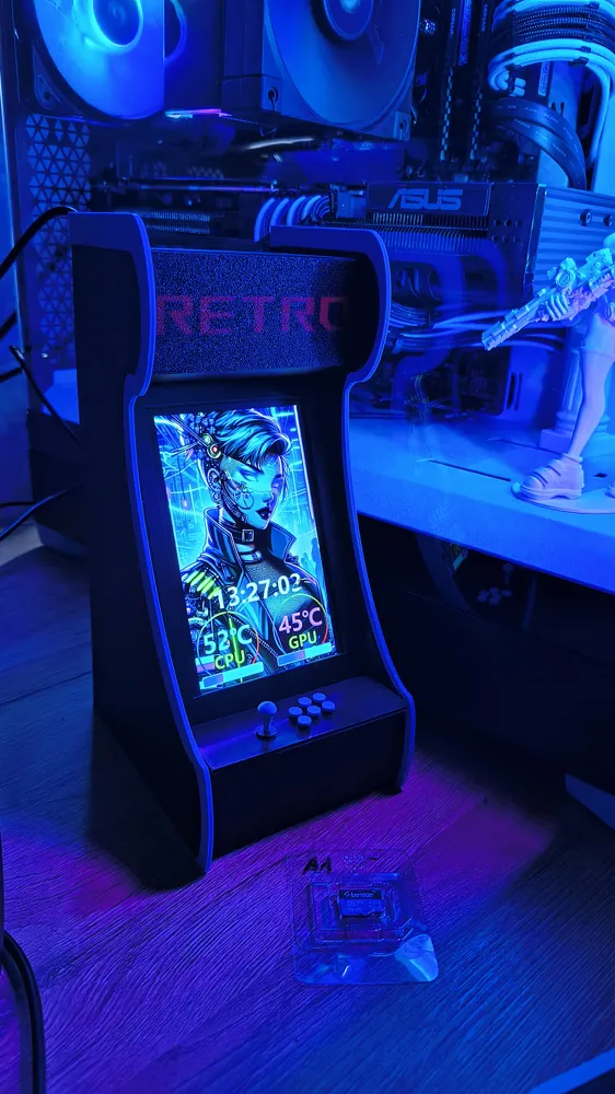Mini Arcade Pc Monitoring by Yannmarch MakerWorld: Download Free 3D Models