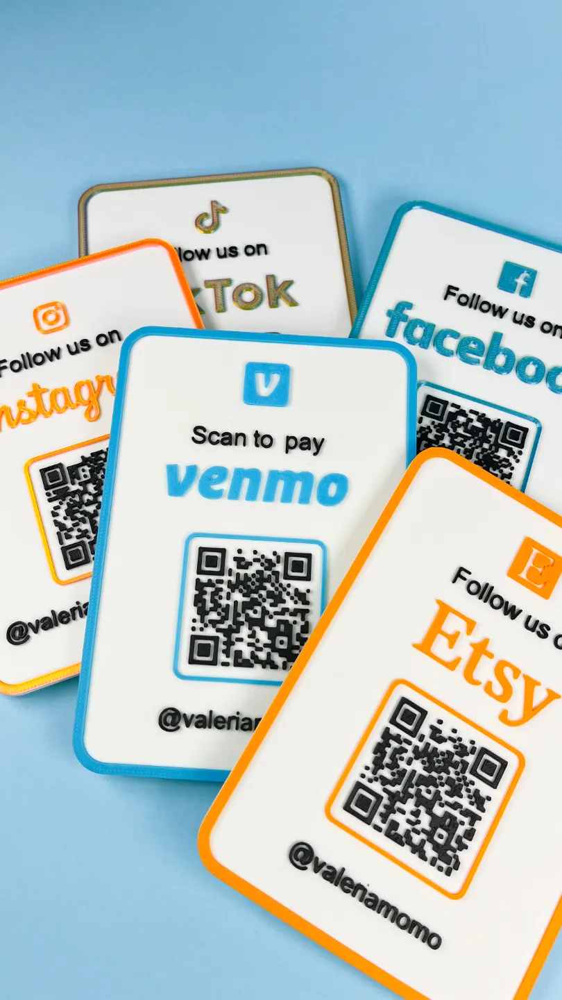 Venmo Signal Stand + QRcode CUSTOMIZE IT! Logo by Valeria Momo & Mattia ...