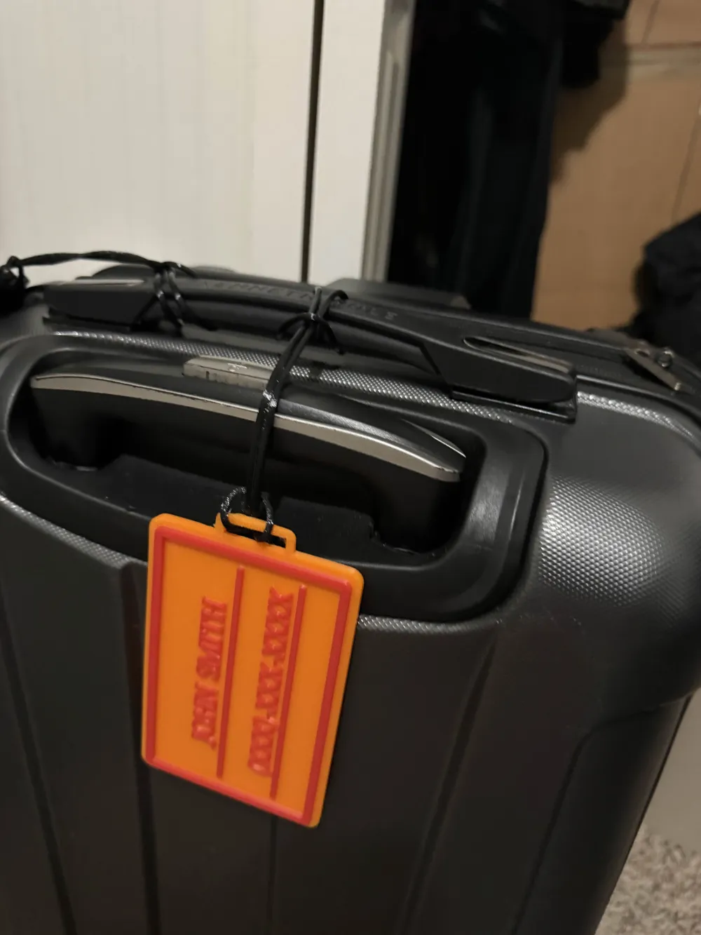 Customizable Luggage Name Tag (NO AMS NEEDED) - Free 3D Print Model ...