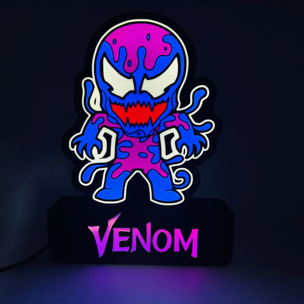 Venom Led Lamp by Smart3d by Gabriel Gomes - MakerWorld