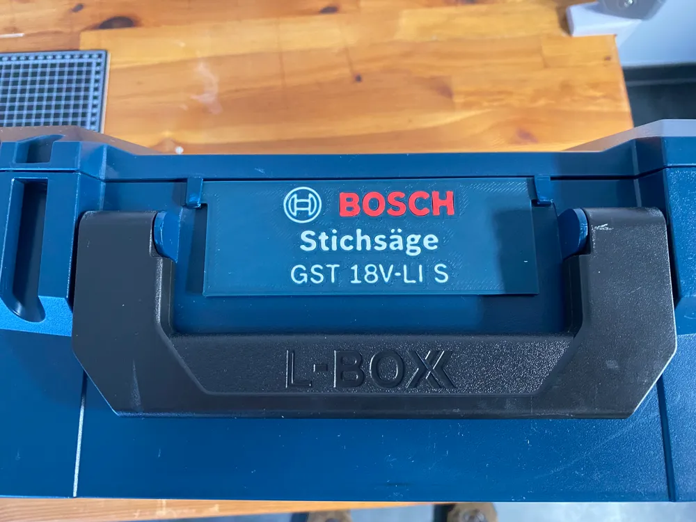 Colored Label for the Bosch/Sortimo L-Boxx by chsi76 - MakerWorld