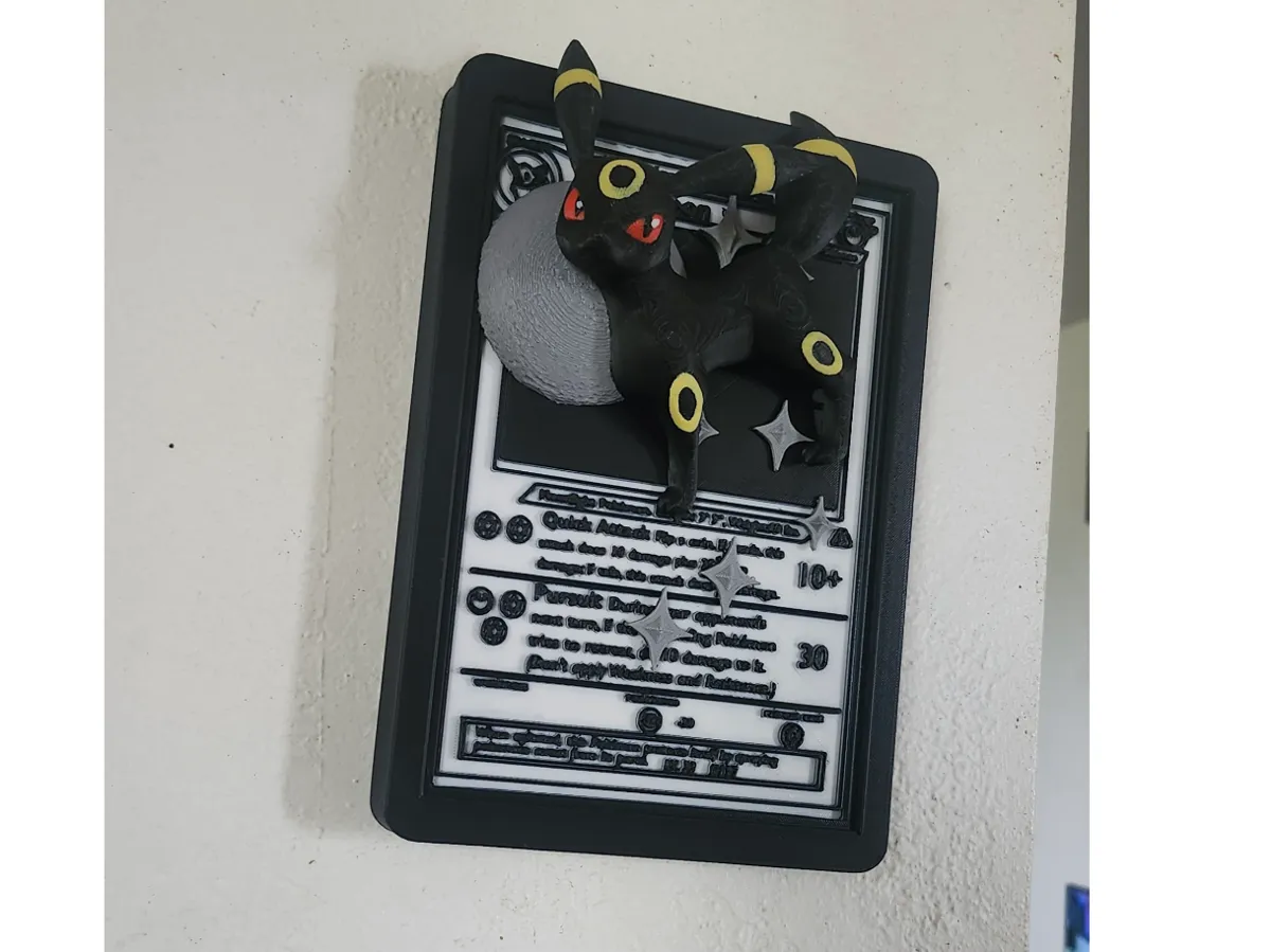 Umbreon Pokémon Trading Card - Free 3D Print Model - MakerWorld