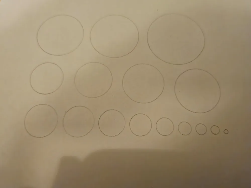 Circle stencil small 2mm - 30mm by kaeptenblaubaer MakerWorld: Download Free 3D Models