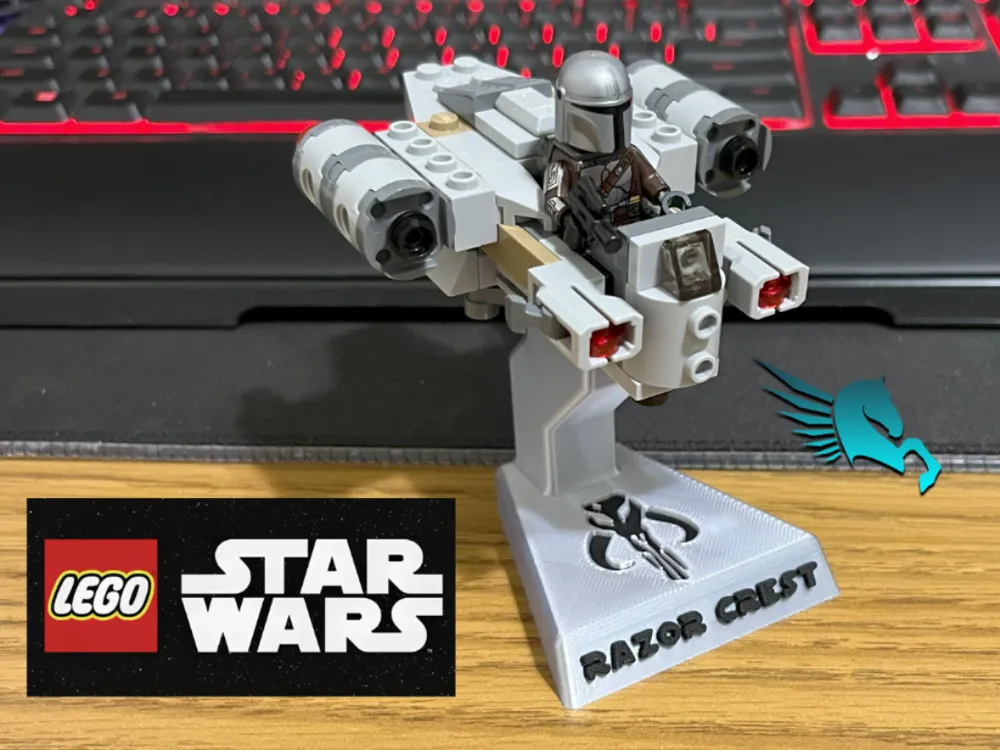 Legos Razor Crest Display Stand by Pegasus 3D Printing - MakerWorld