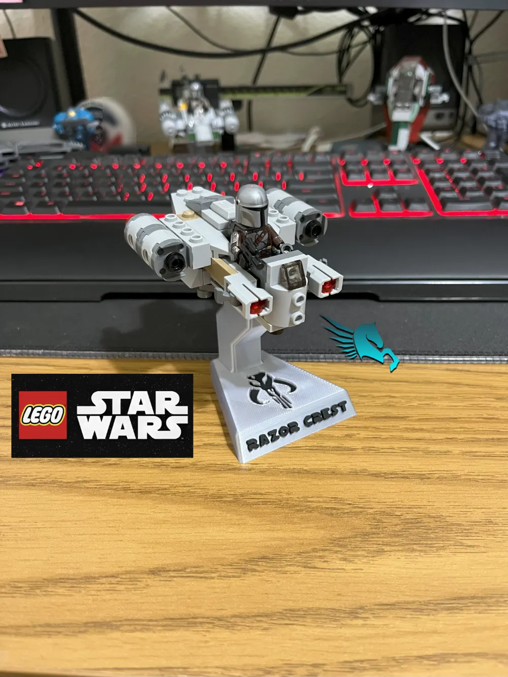 Legos Razor Crest Display Stand by Pegasus 3D Printing - MakerWorld