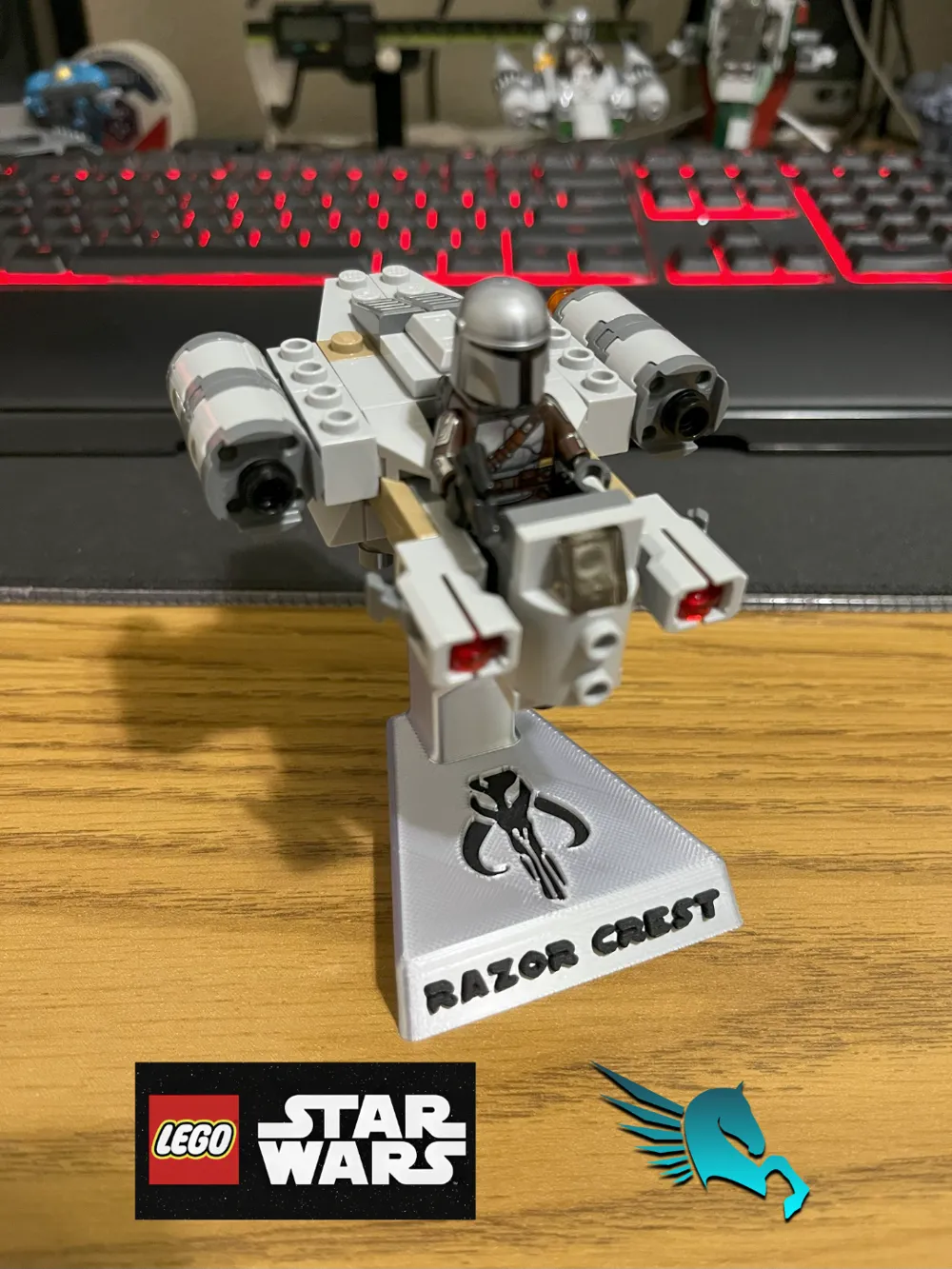 Legos Razor Crest Display Stand by Pegasus 3D Printing - MakerWorld