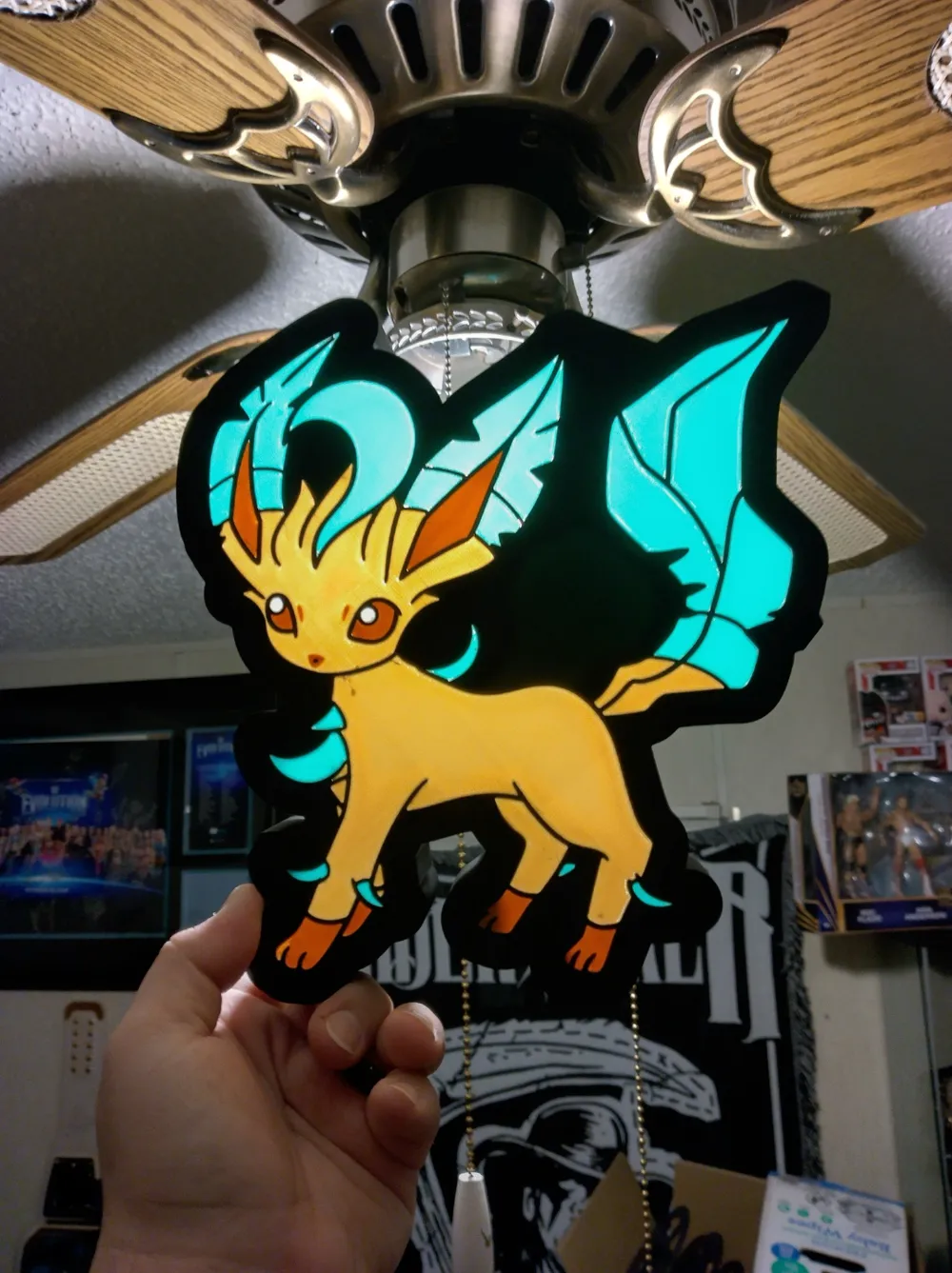 Pokemon Leafeon LED light box by Balorfan85 - MakerWorld