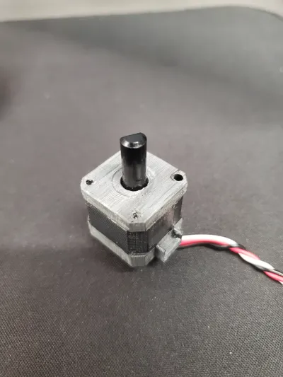 Mini Nema 17 1:2 Stepper Motor with Pot Cutout by niklas.polzer.email ...