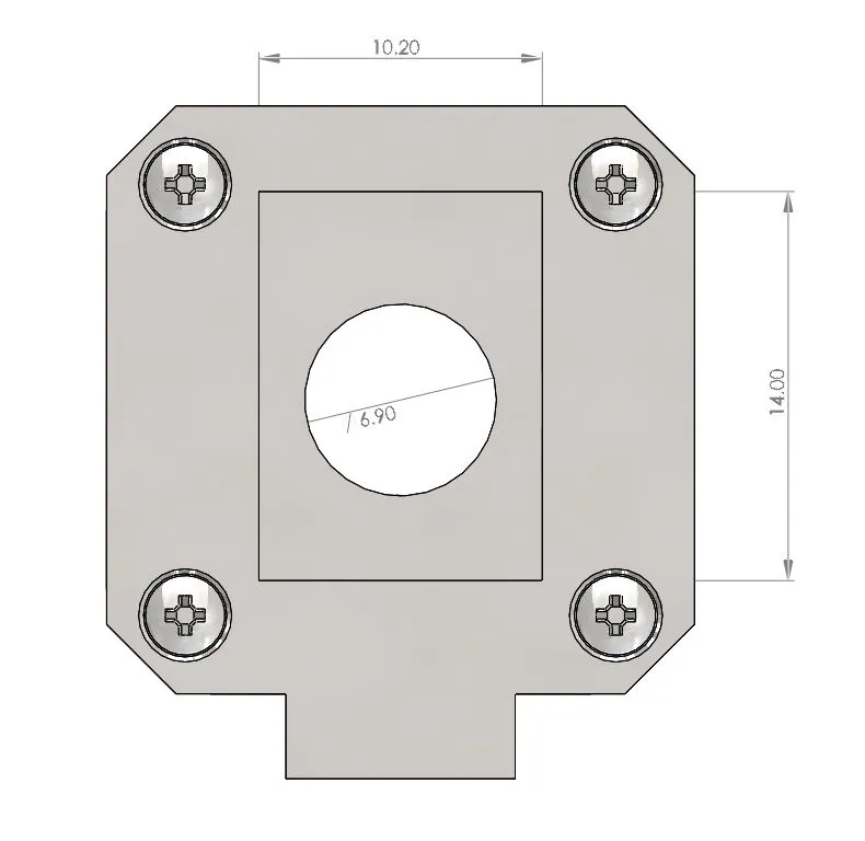 Mini Nema 17 1:2 Stepper Motor with Pot Cutout by niklas.polzer.email ...