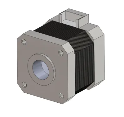 Mini Nema 17 1:2 Stepper Motor with Pot Cutout by niklas.polzer.email ...