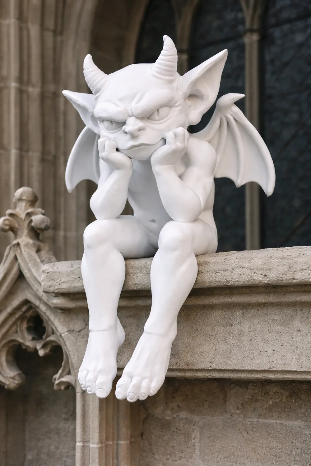 Grumpy Gargoyle Shelf critter - Free 3D Print Model - MakerWorld