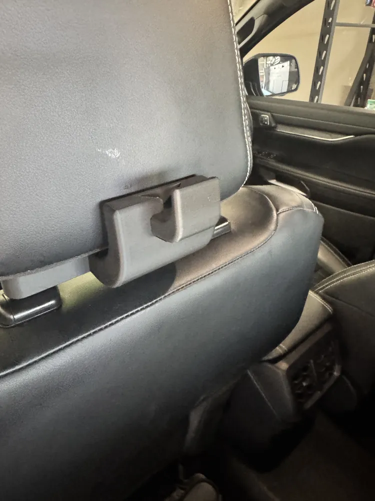 Ford Ranger/Everest Headrest mounted hat holder - Free 3D Print Model ...