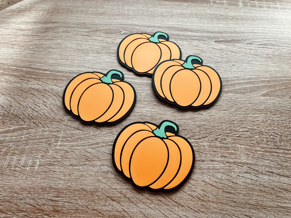Pumpkin Halloween Coasters by Steven MakerWorld: Download Free 3D Models
