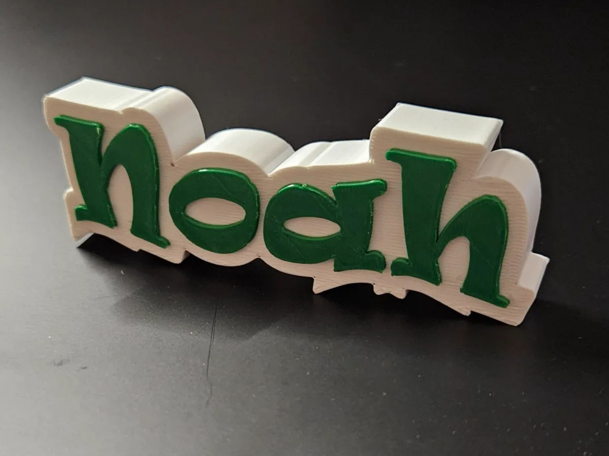 Nameplate inscription Noah by 3dversum MakerWorld: Download Free 3D Models