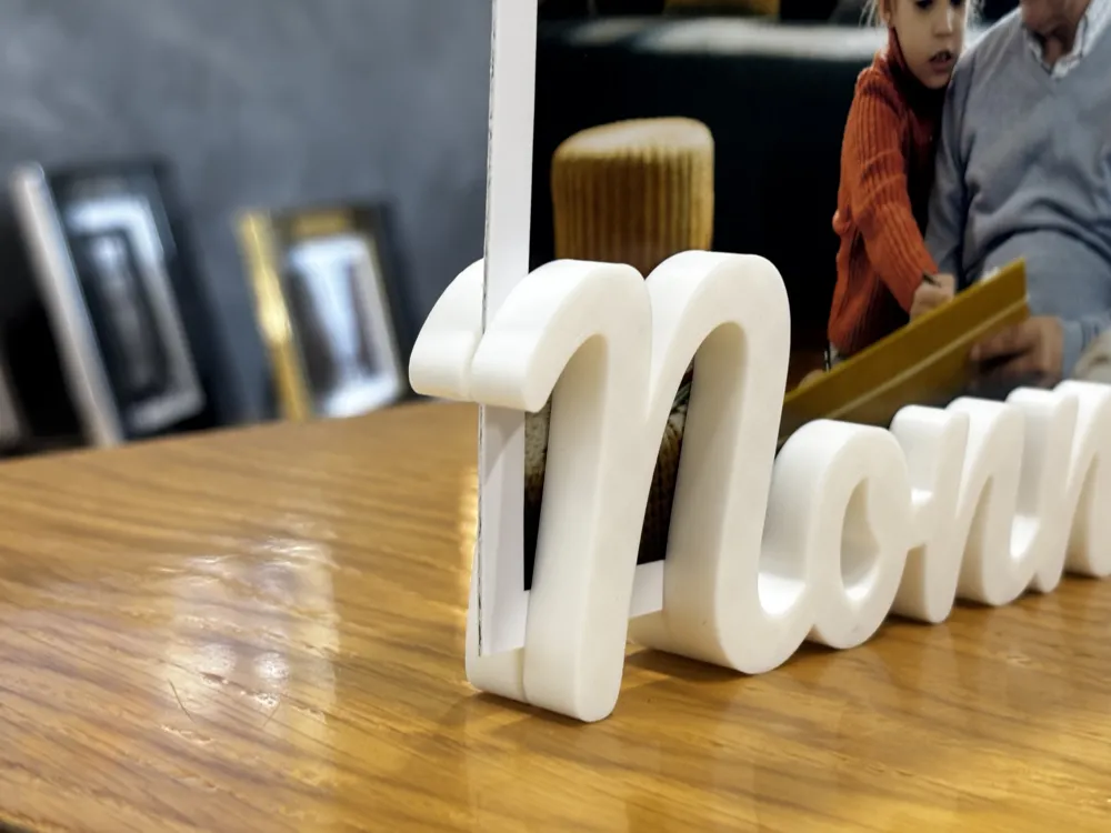 Grandparents' photo frame with 'nonni' text - Free 3D Print Model ...