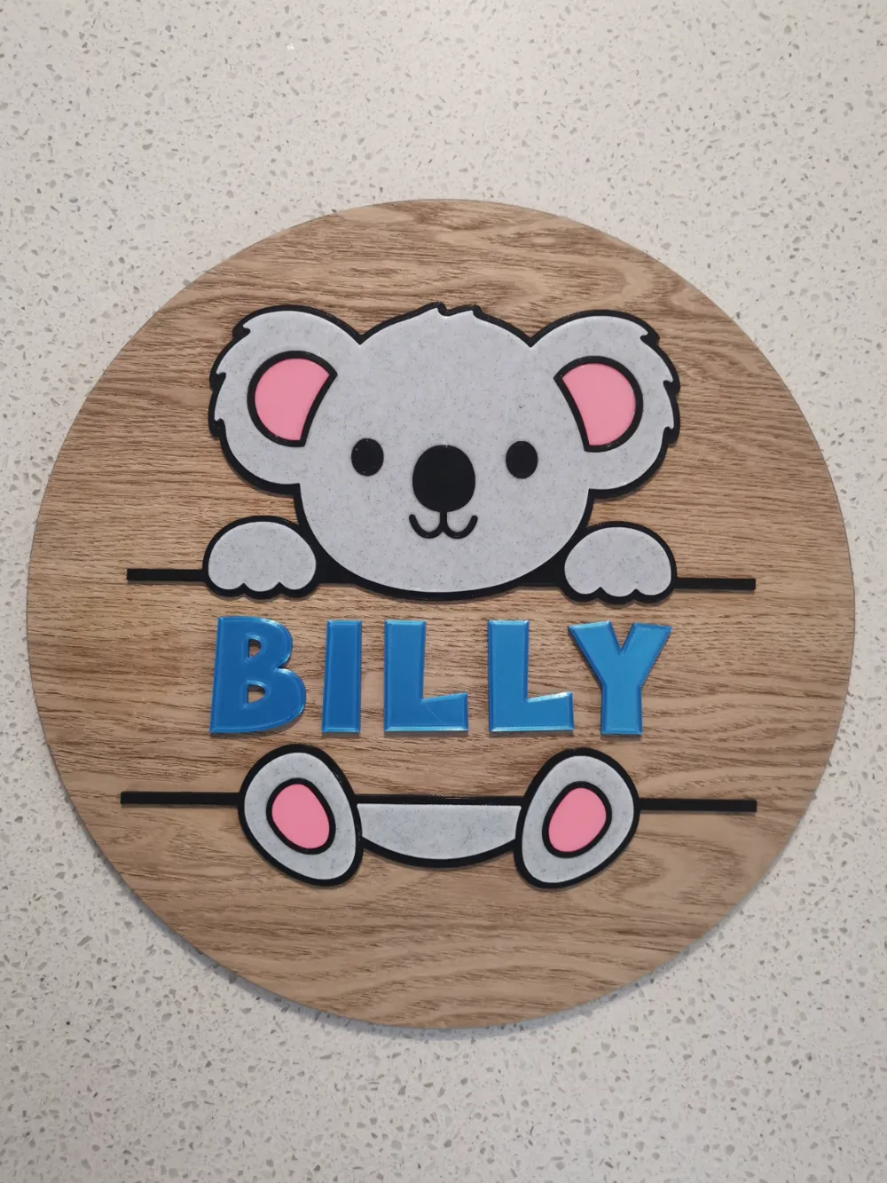 Koala Door Sign - Print with multicolour or Individual Plates by ...