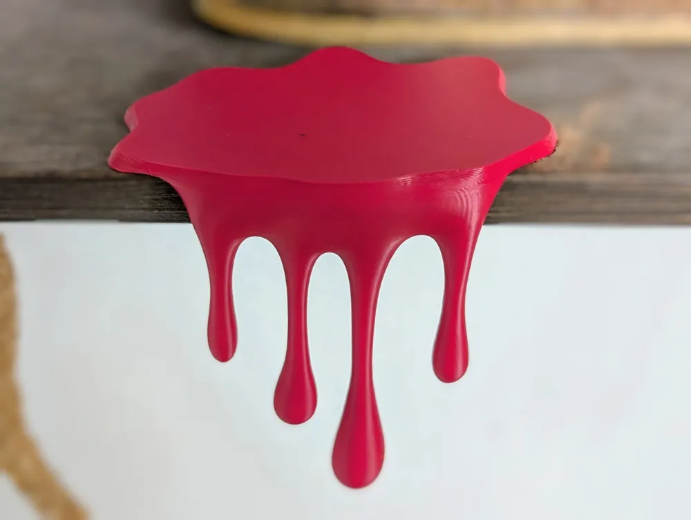 Dripping Puddle Decoration - No Supports Required - Free 3D Print Model ...