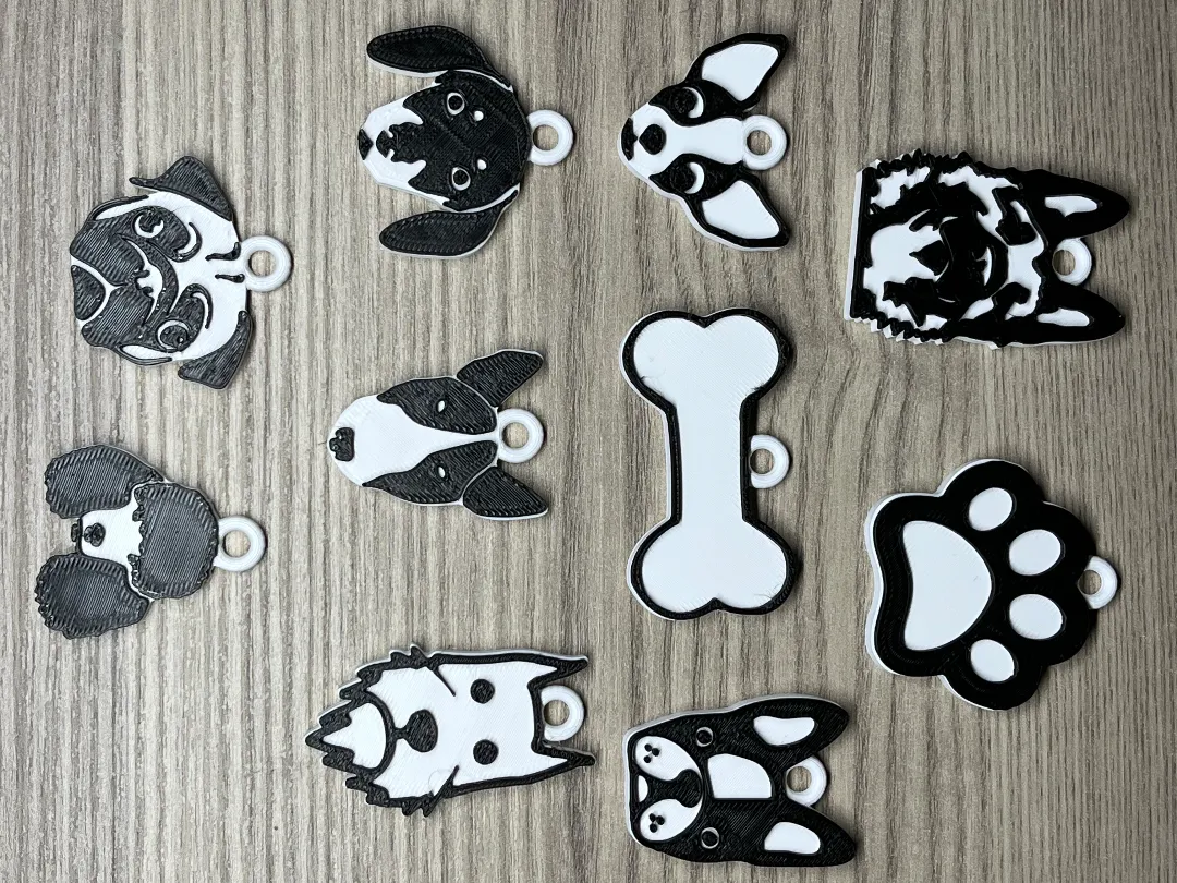 Dog Keychains - Free 3D Print Model - MakerWorld